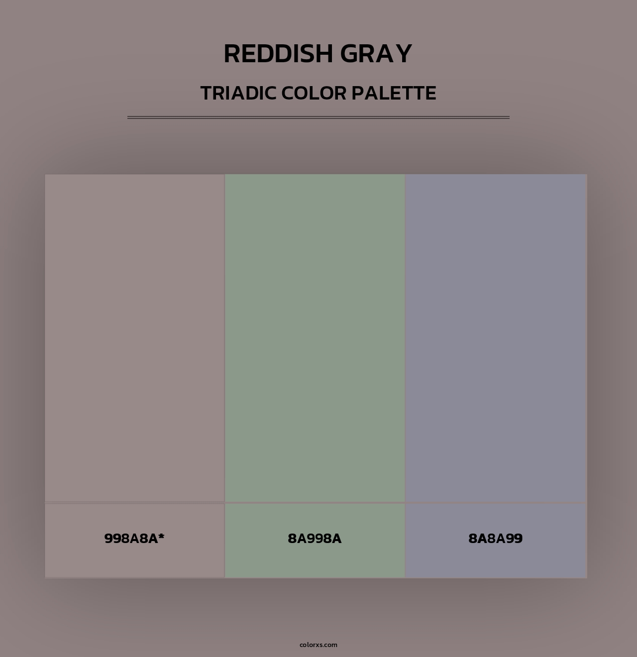 Reddish Gray color palettes - colorxs.com