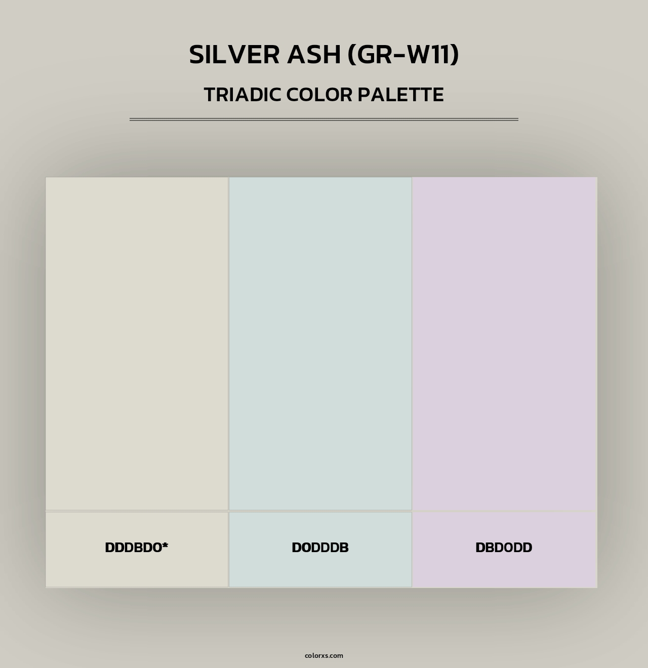 Behr Silver Ash (GR-W11) Paint coordinating colors and palettes ...