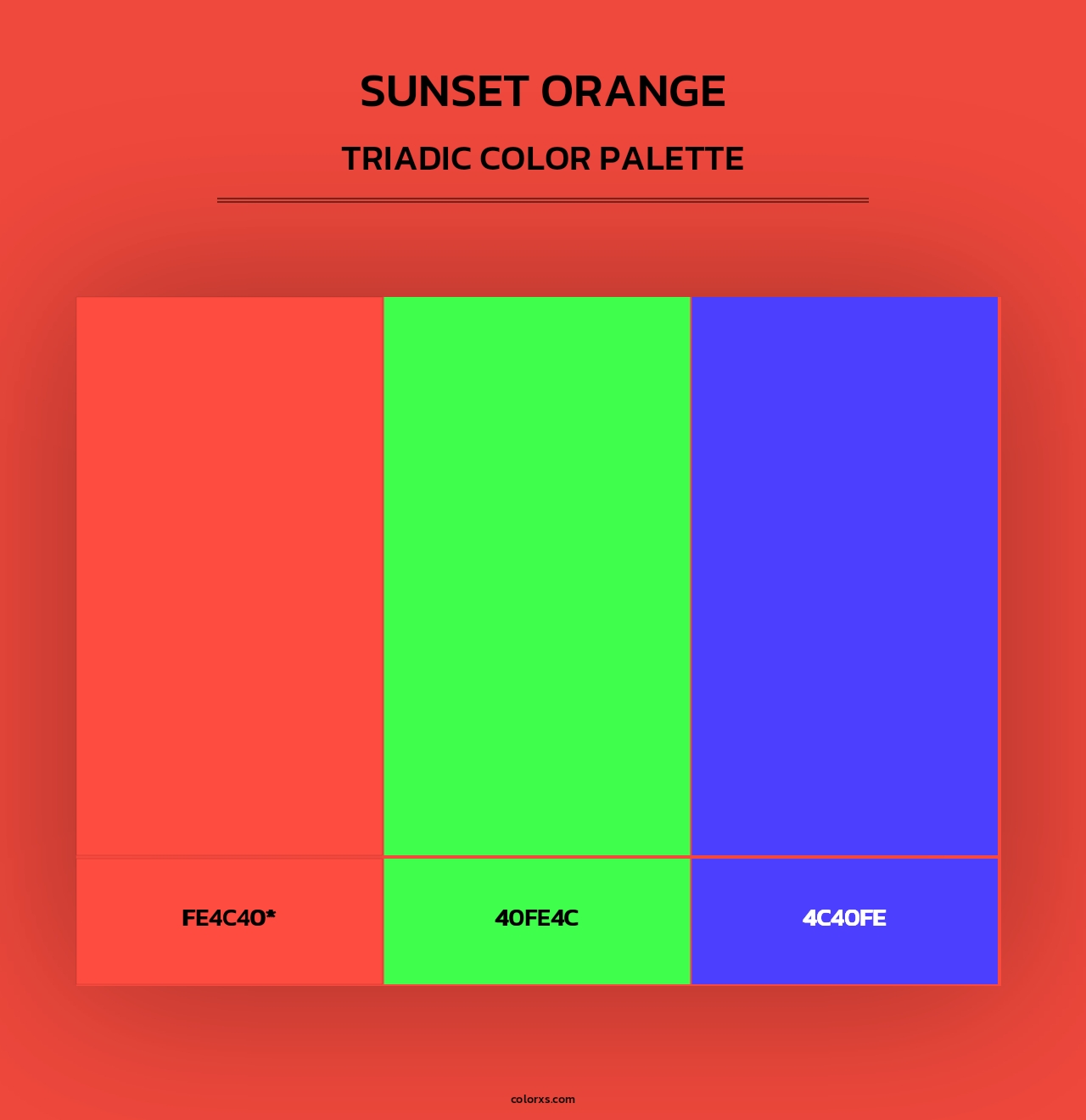 Sunset Orange color palettes - colorxs.com