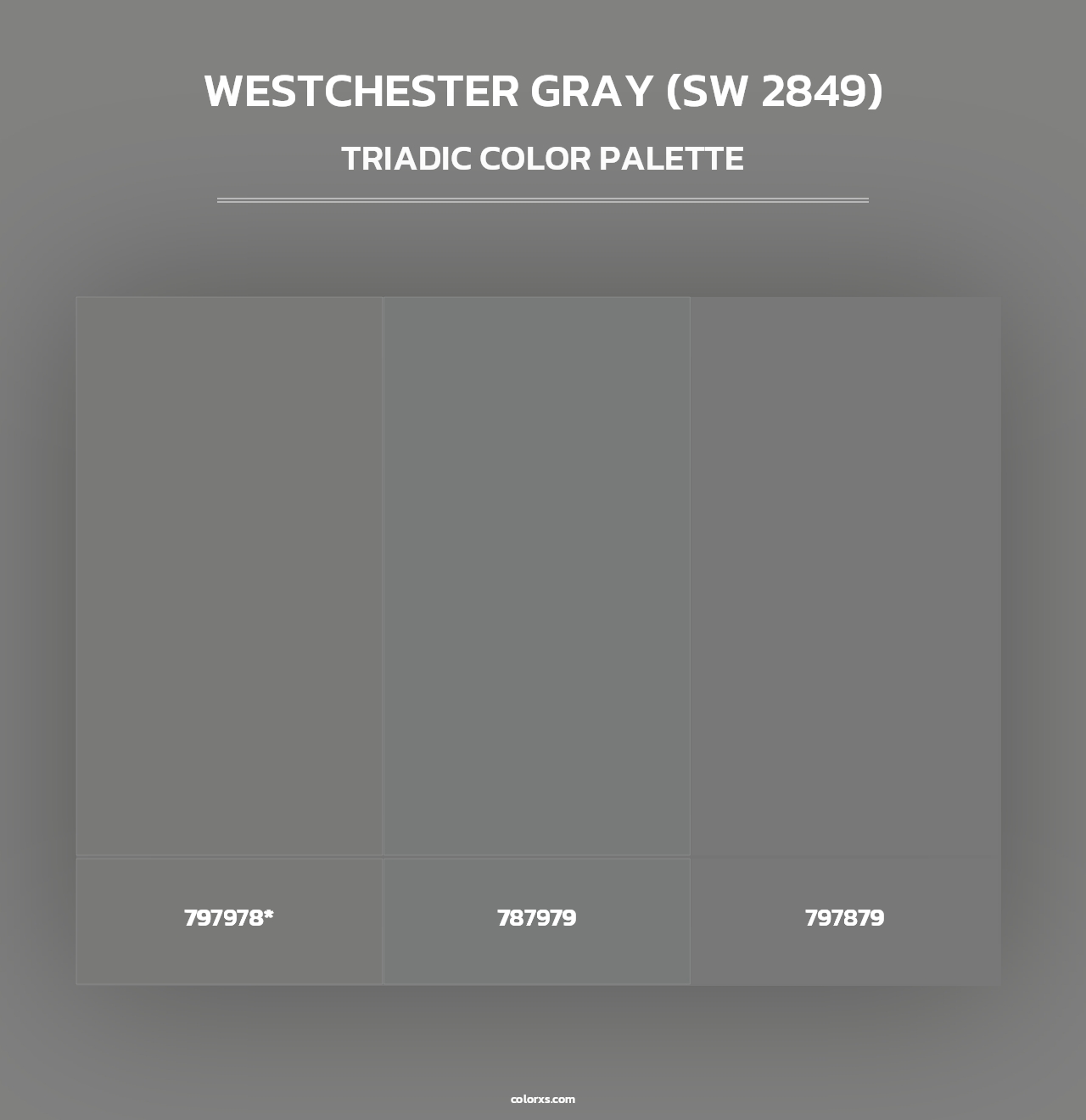 Sherwin Williams Westchester Gray (SW 2849) Paint coordinating colors ...