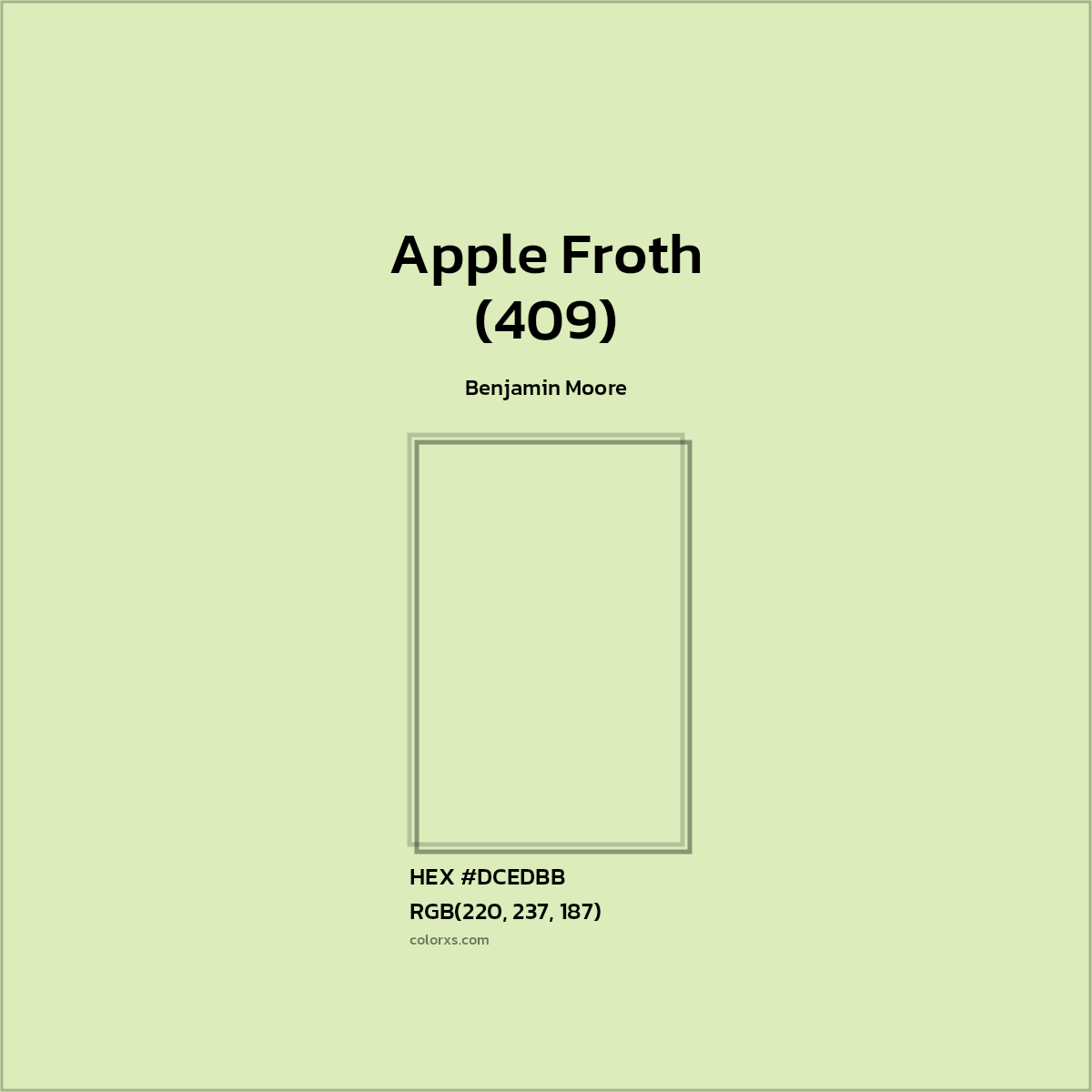 Benjamin Moore Apple Froth 409 Paint Color Codes Similar Paints And Benjamin Moore Apple Froth 409 Paint Color Codes Similar Paints And