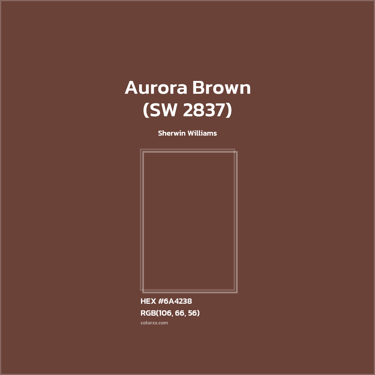 Sherwin Williams Aurora Brown (SW 2837) Paint color codes, similar ...