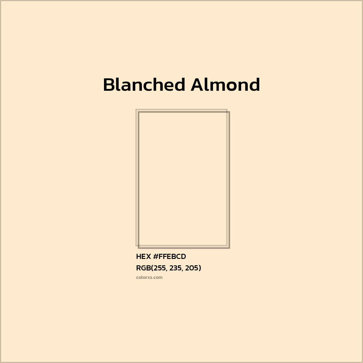 About Blanched Almond Color Codes Similar Colors And Paints About Blanched Almond Color Codes Similar Colors And Paints