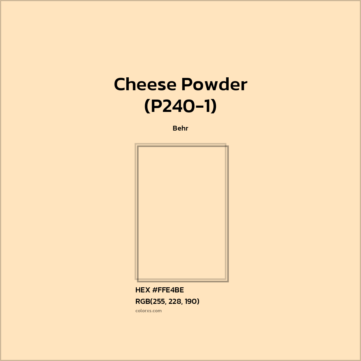 Behr Cheese Powder (P240-1) Paint color codes, similar paints and ...