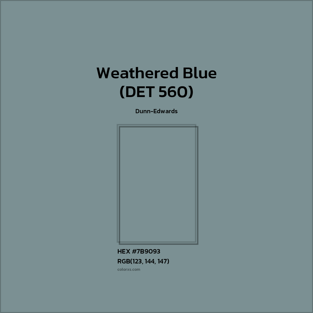 Dunn-Edwards Weathered Blue (DET 560) Paint color codes, similar paints ...