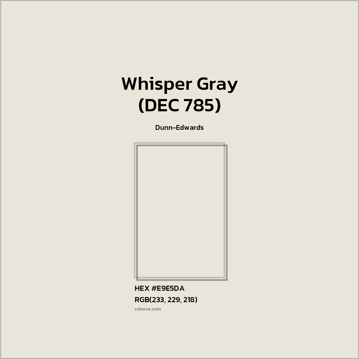 Dunn-Edwards Whisper Gray (DEC 785) Paint - color codes, matching ...