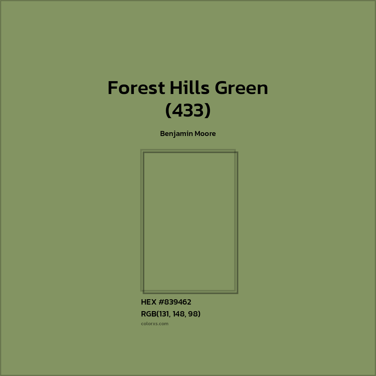 Benjamin Moore Forest Hills Green 433 Paint Color Codes Similar Benjamin Moore Forest Hills Green 433 Paint Color Codes Similar