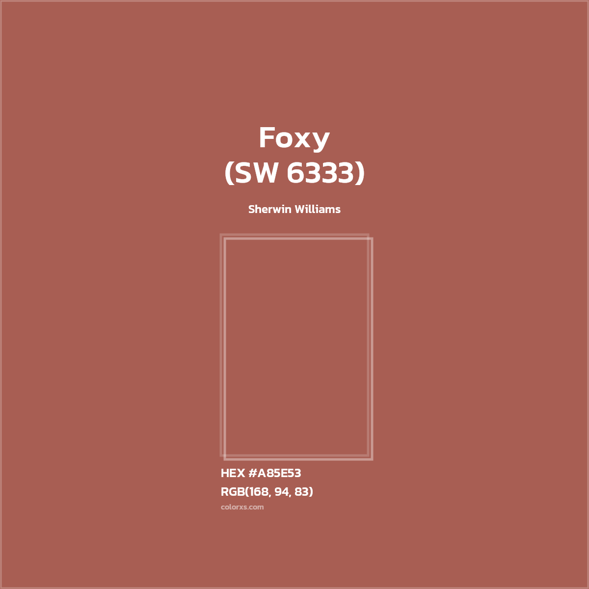 Sherwin Williams Foxy (SW 6333) Paint color codes, similar paints and ...