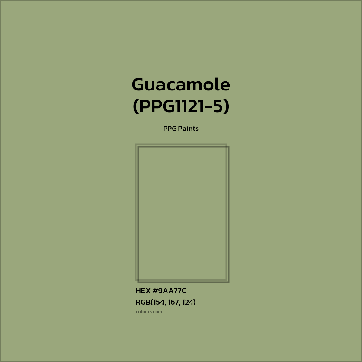 PPG Paints Guacamole (PPG1121-5) Paint color codes, similar paints and ...