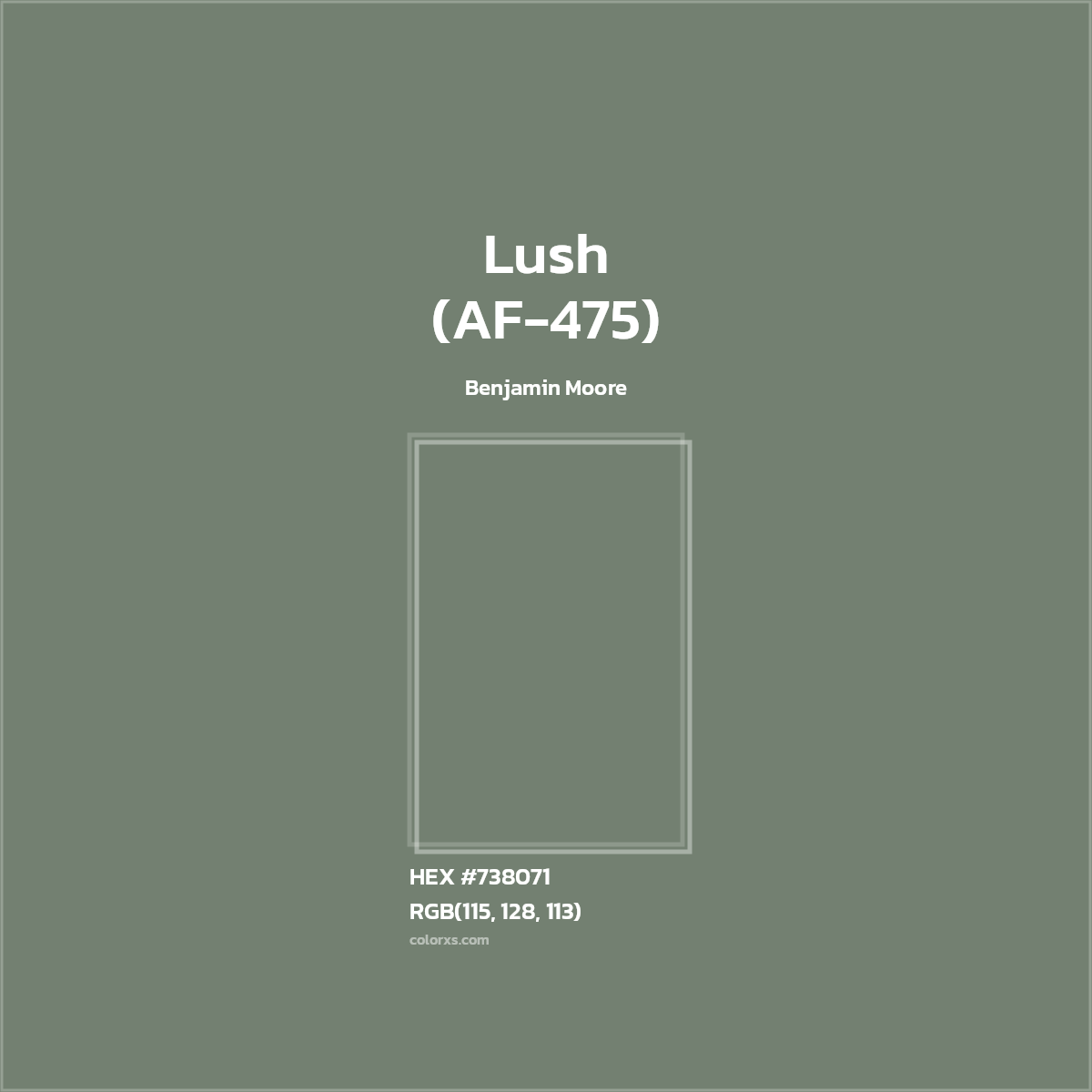 Lush AF 475 Complementary Or Opposite Color Name And Code 738071