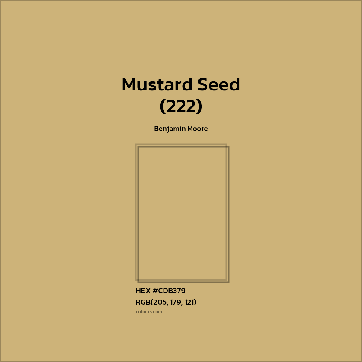 Benjamin Moore Mustard Seed (222) Paint color codes, similar paints and ...