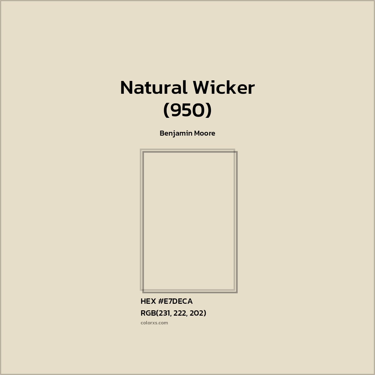 Benjamin Moore Natural Wicker 950 Paint Color Codes Similar Paints