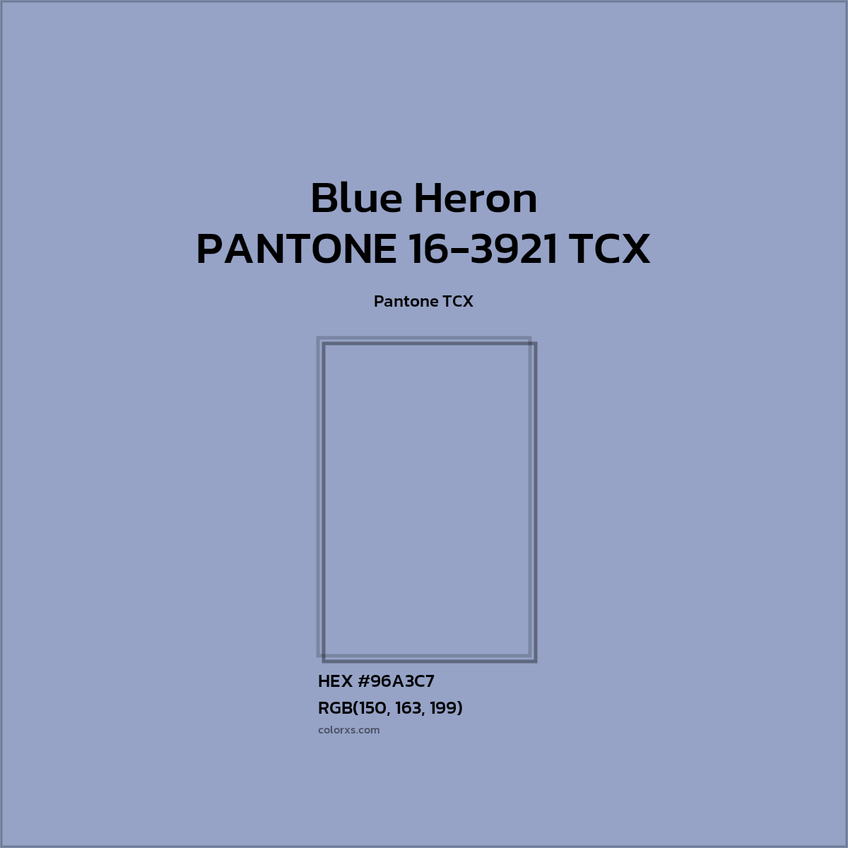 About PANTONE 16 3921 TCX Blue Heron Color Color Codes Similar