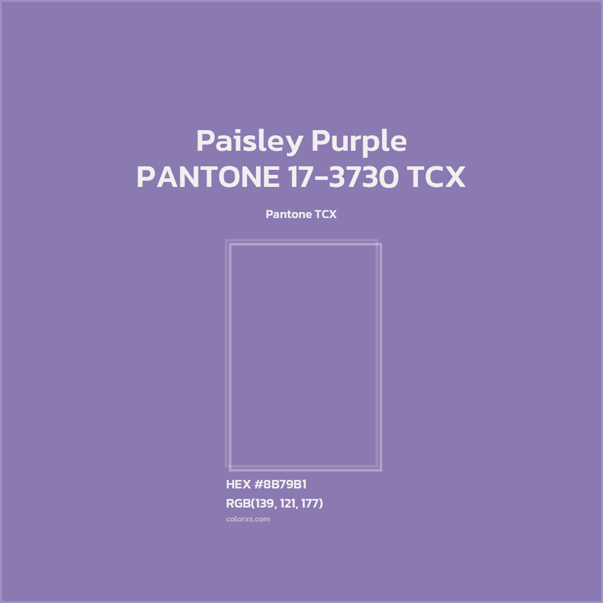 About PANTONE 17-3730 TCX - Paisley Purple Color - Color codes ...
