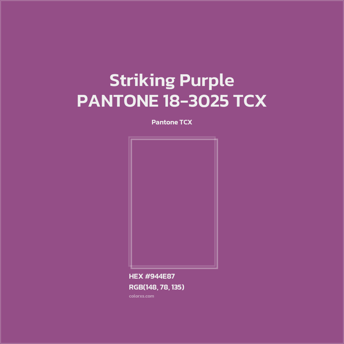 About PANTONE 18-3025 TCX - Striking Purple Color - Color codes ...
