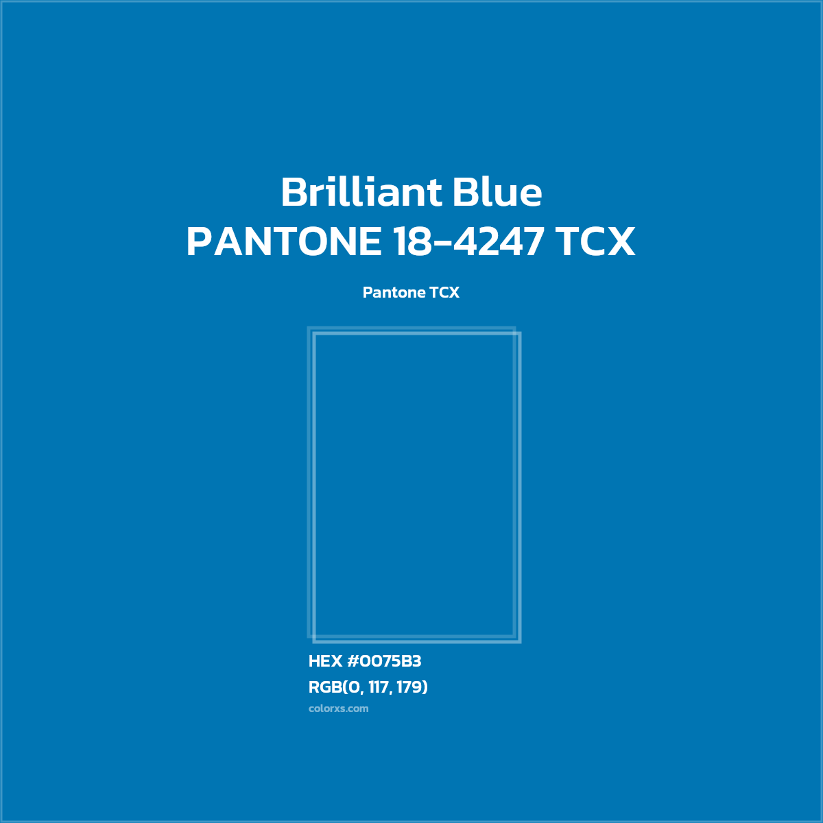 PANTONE 18 4247 TCX Brilliant Blue Complementary Or Opposite Color PANTONE 18 4247 TCX Brilliant Blue Complementary Or Opposite Color