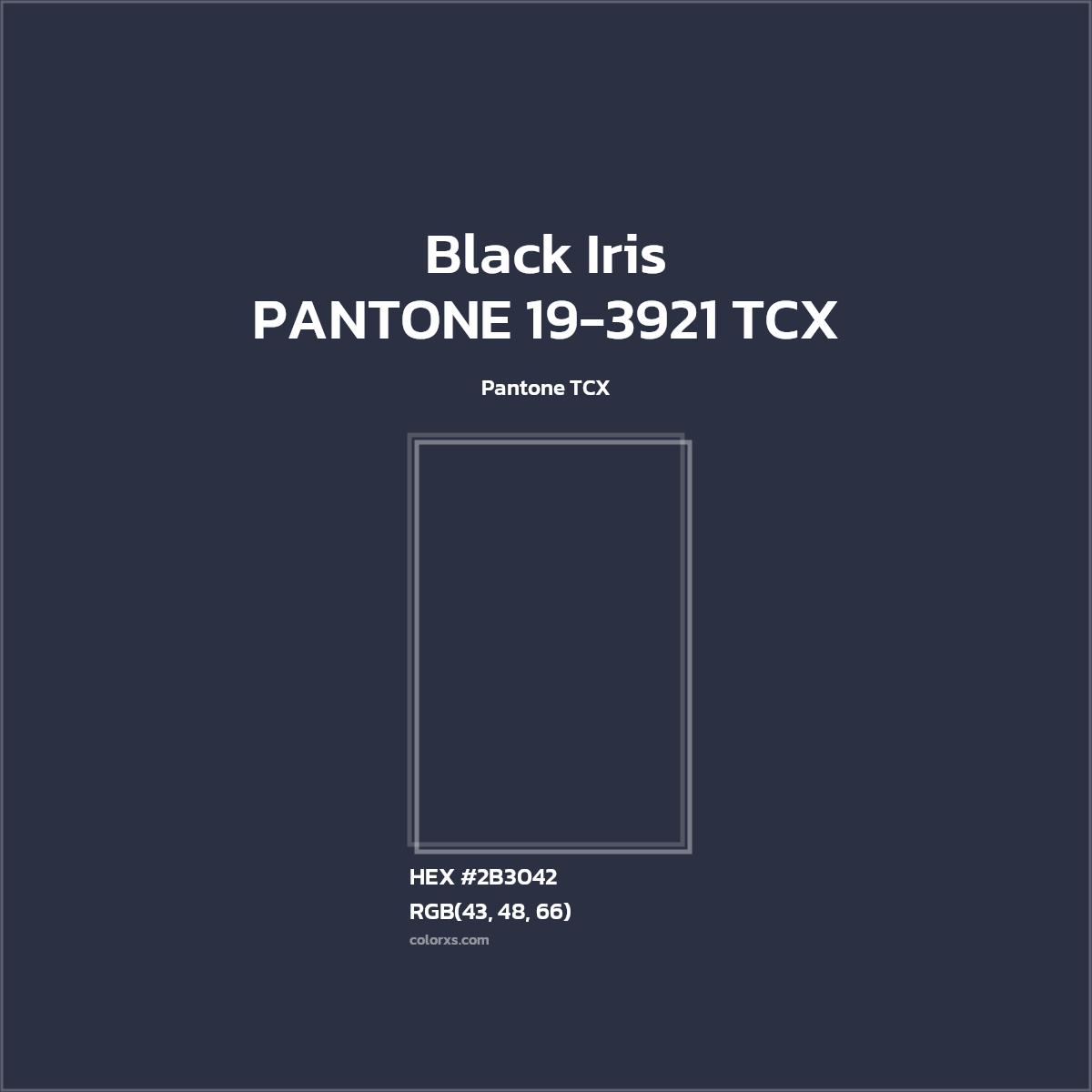 About PANTONE 19 3921 TCX Black Iris Color Color Codes Similar