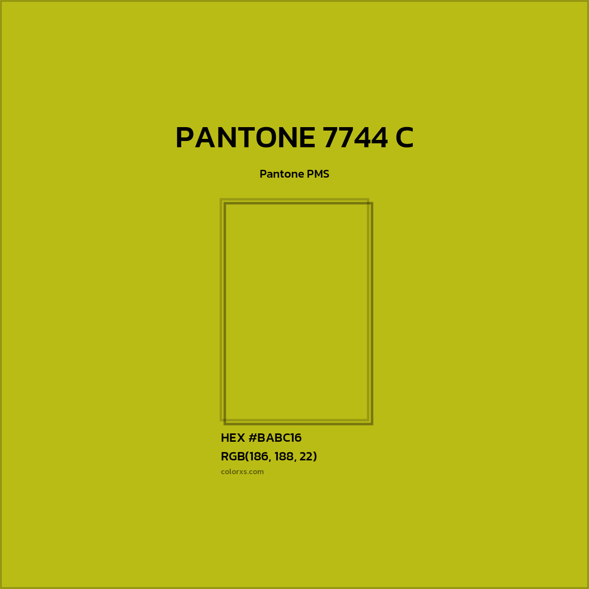 PANTONE 7744 C Complementary Or Opposite Color Name And Code BABC16 PANTONE 7744 C Complementary Or Opposite Color Name And Code BABC16