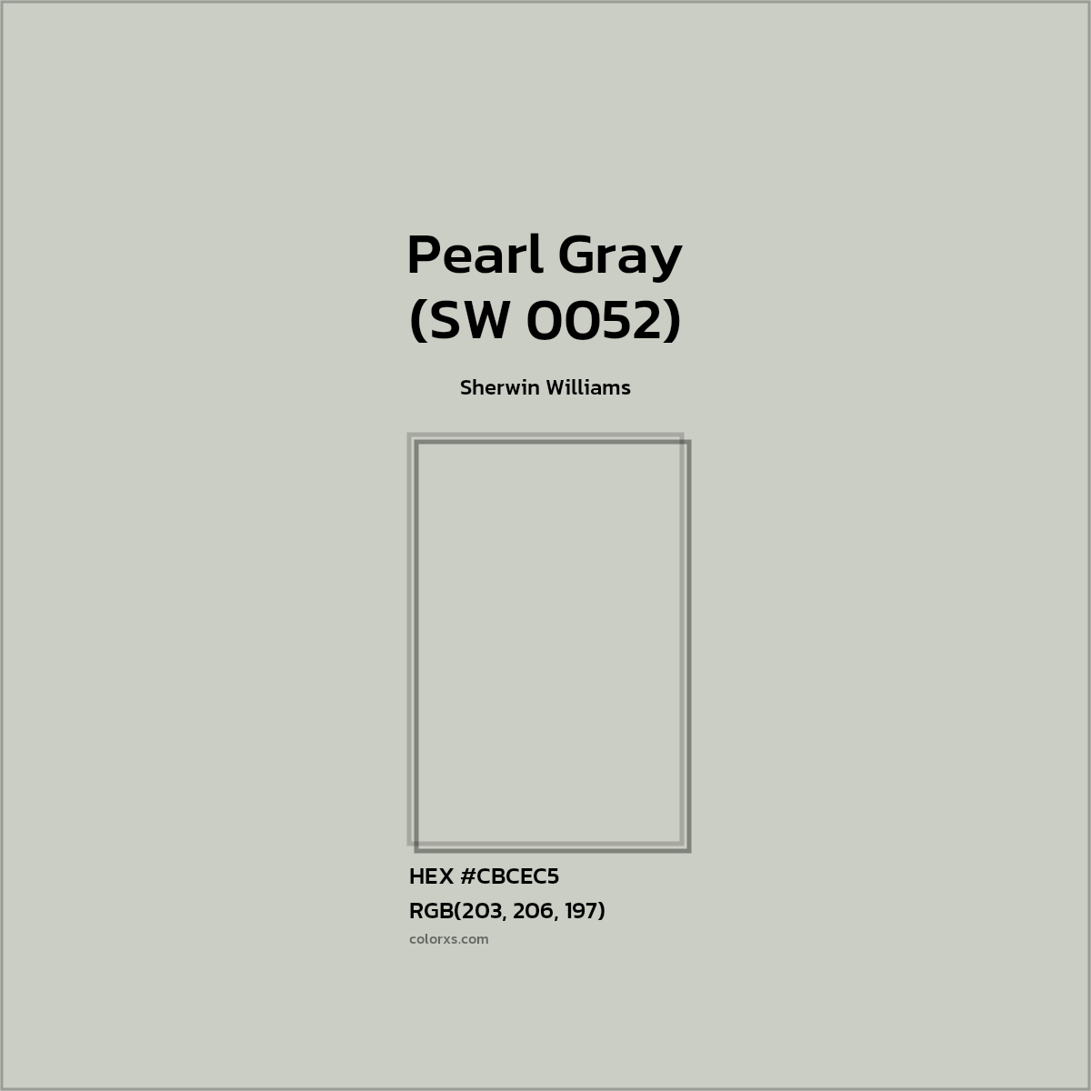 Sherwin Williams Pearl Gray (SW 0052) Paint color codes, similar paints ...