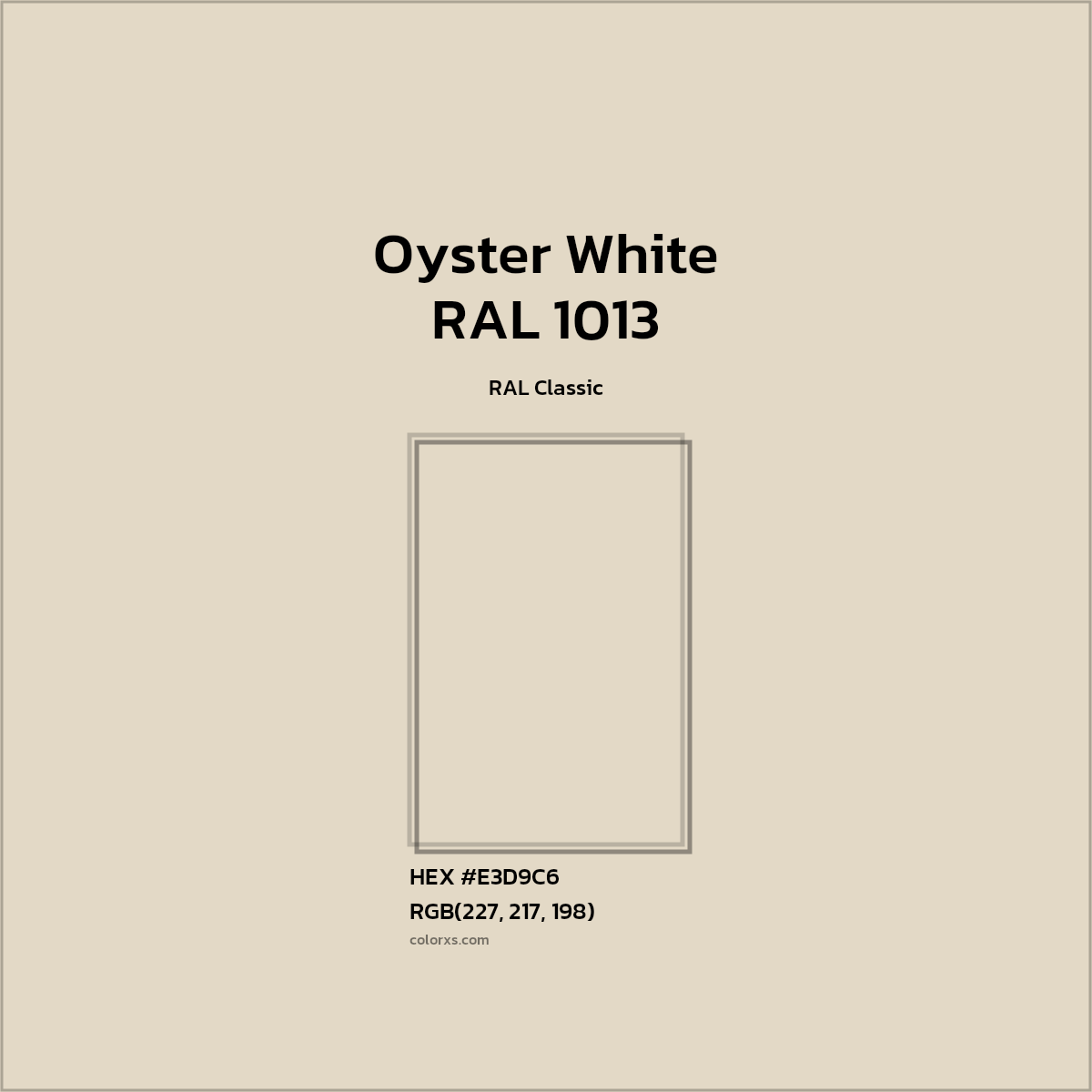RAL 1013 Oyster White Color Code Hex RGB CMYK Paint Palette RAL 1013 Oyster White Color Code Hex RGB CMYK Paint Palette
