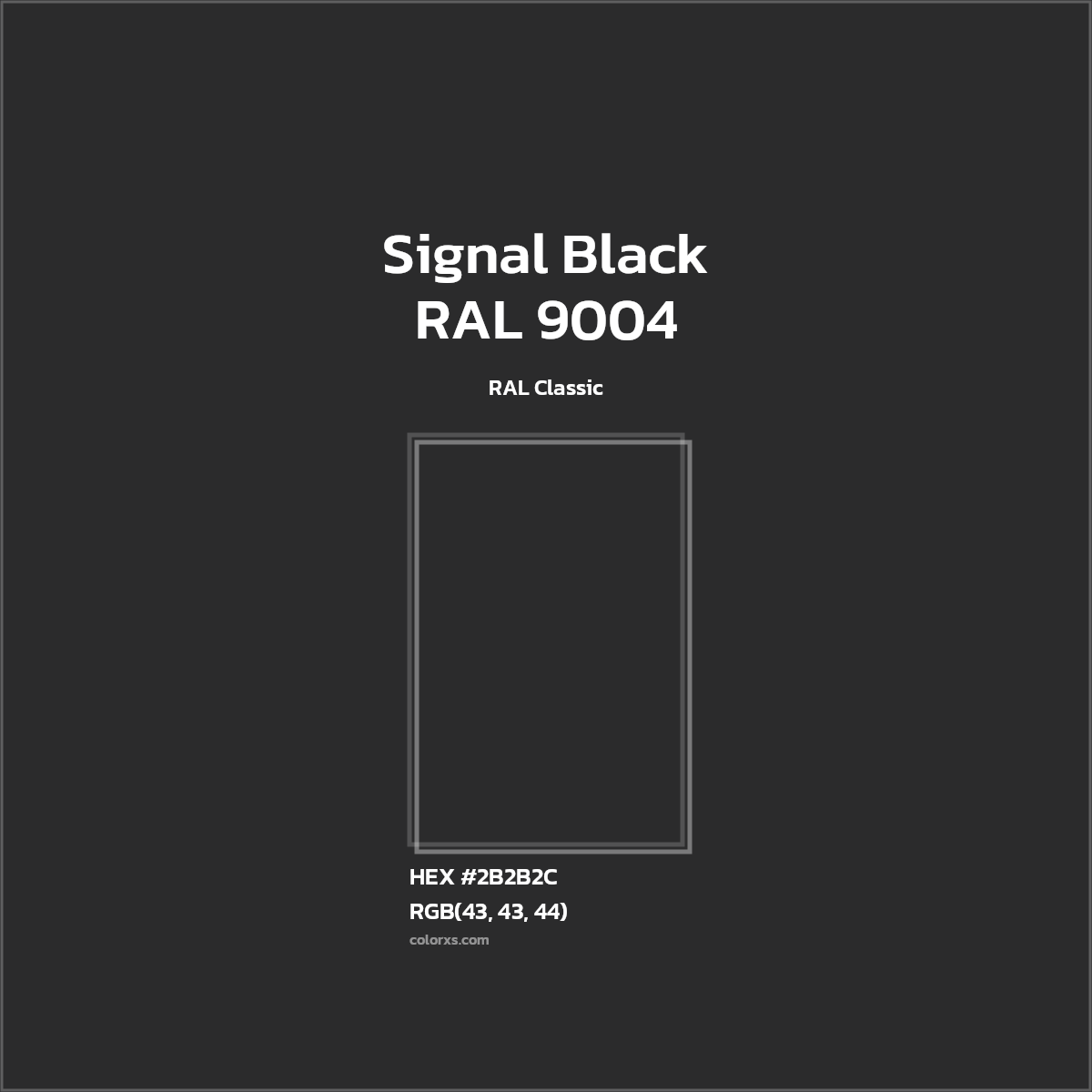 About RAL 9004 Signal Black Color Color Codes Similar Colors And