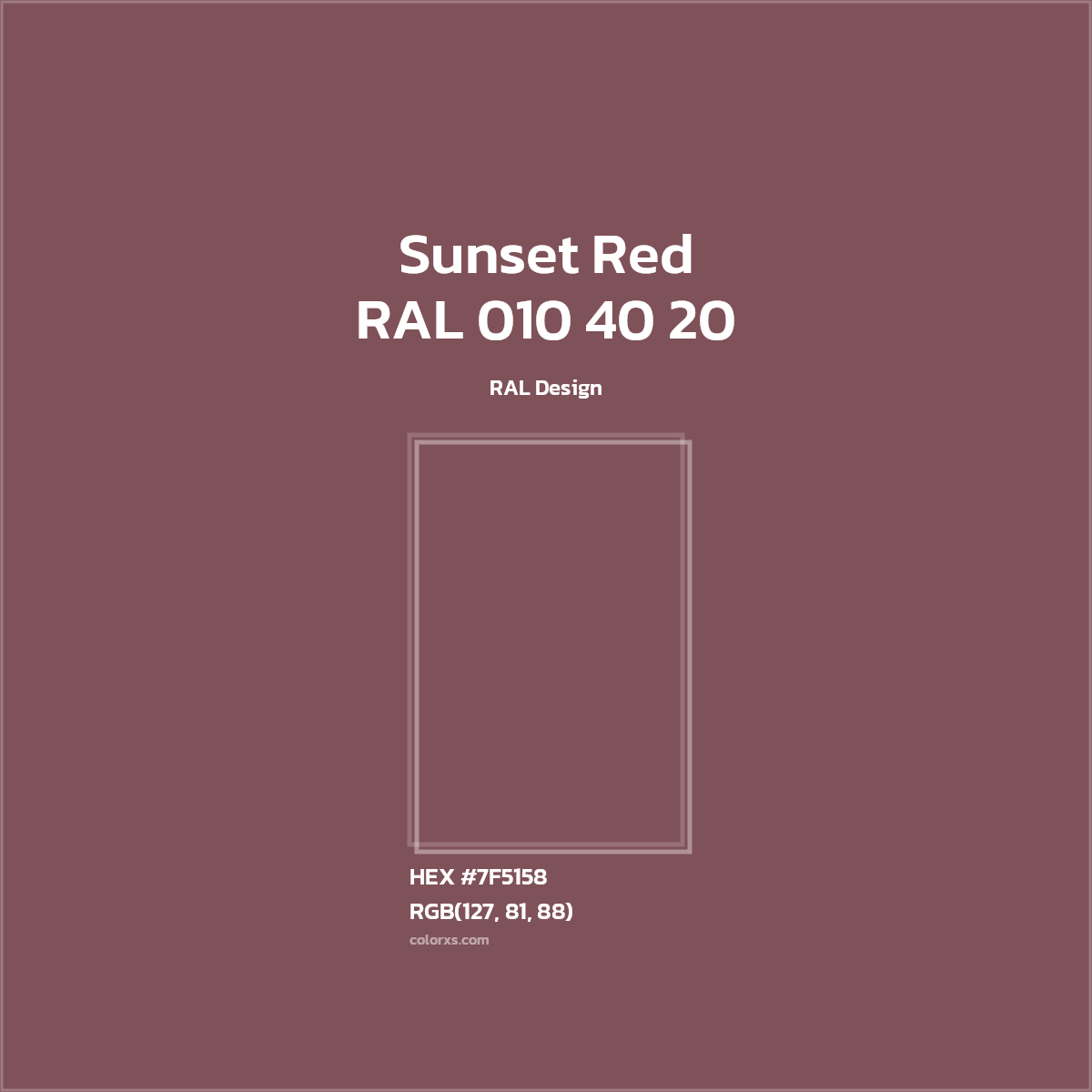 About RAL 010 40 20 - Sunset Red Color - Color codes, similar colors ...