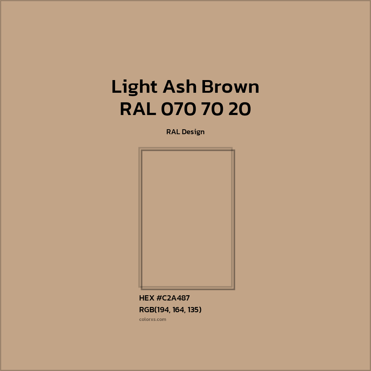 About RAL 070 70 20 Light Ash Brown Color Color Codes Similar About RAL 070 70 20 Light Ash Brown Color Color Codes Similar