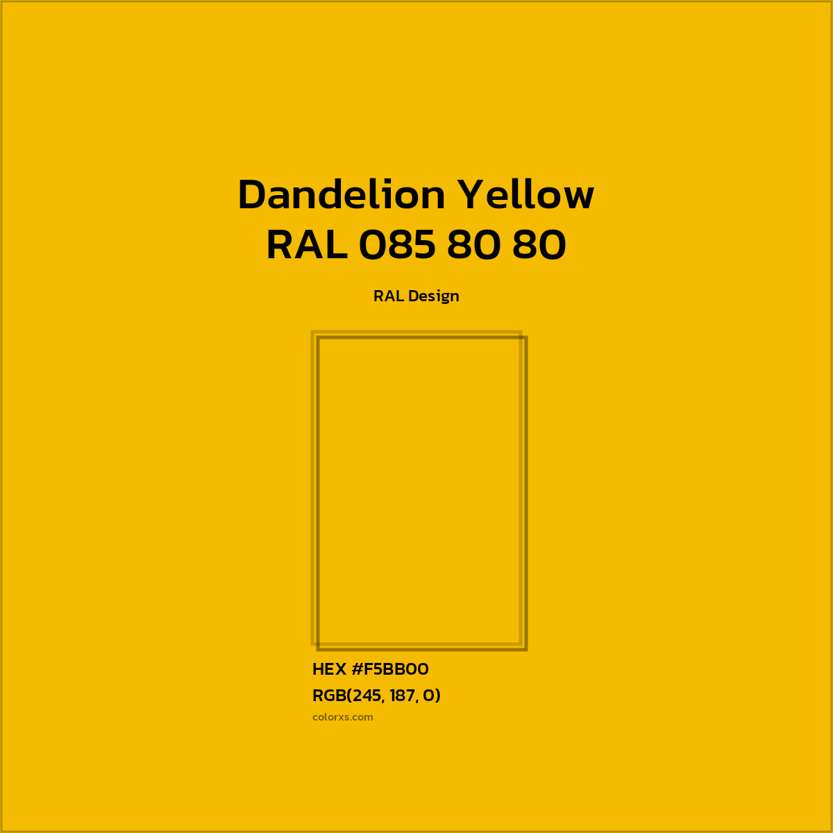 RAL 085 80 80 Dandelion Yellow Complementary Or Opposite Color Name RAL 085 80 80 Dandelion Yellow Complementary Or Opposite Color Name