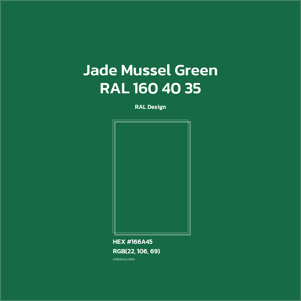 About RAL 160 40 35 Jade Mussel Green Color Color Codes Similar