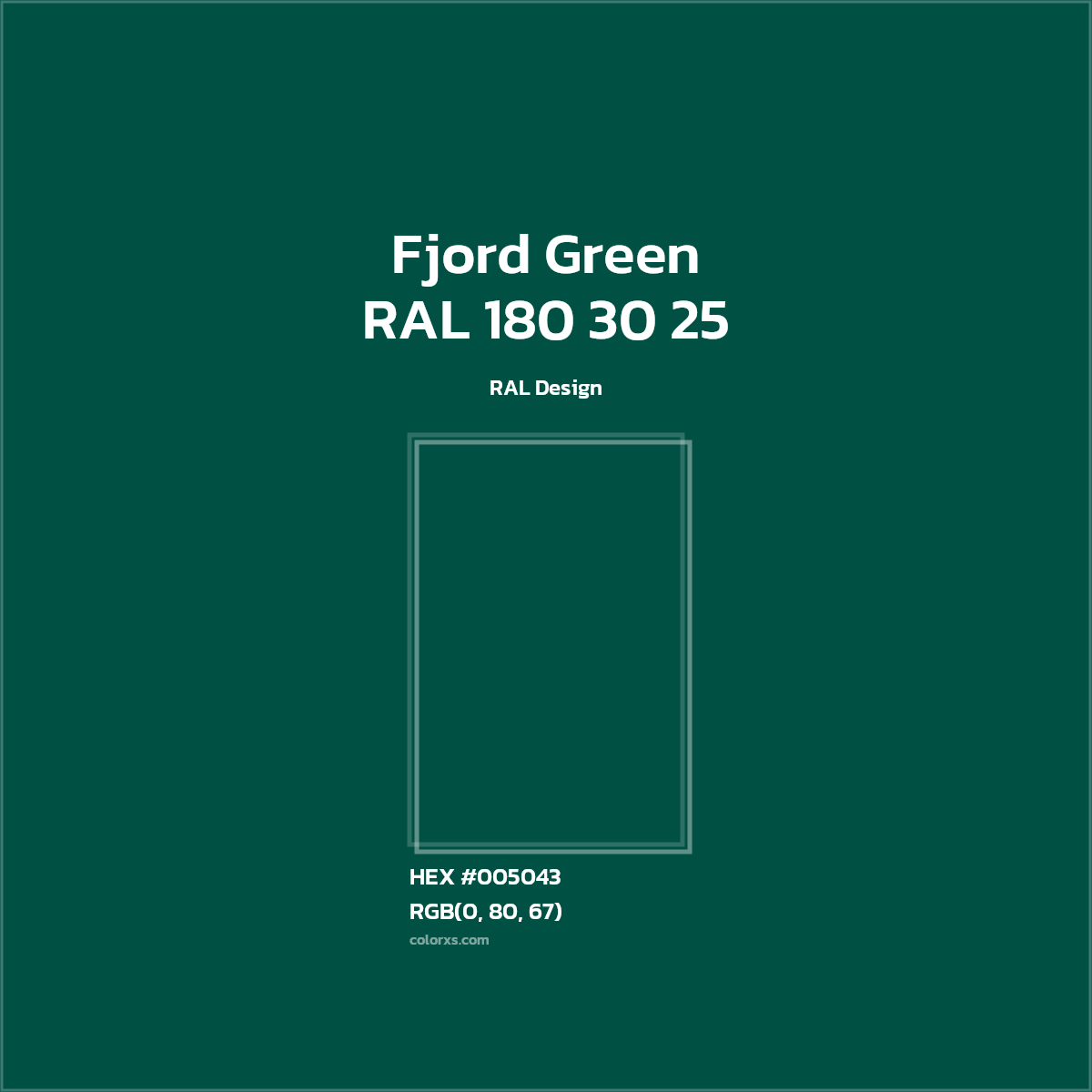 About RAL 180 30 25 - Fjord Green Color - Color codes, similar colors ...