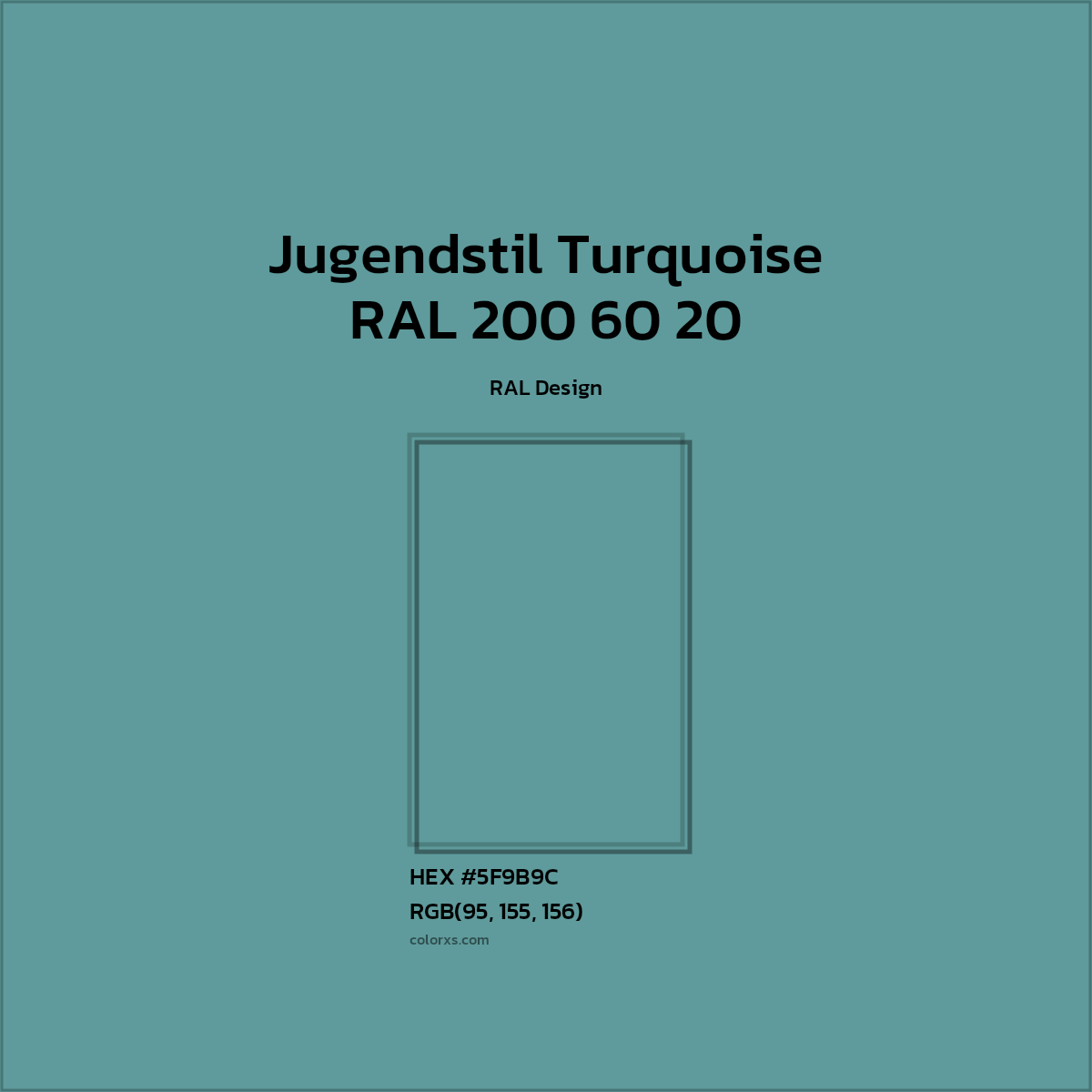 About RAL 200 60 20 - Jugendstil Turquoise Color - Color codes, similar ...