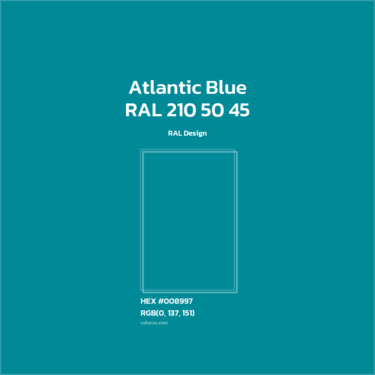 About RAL 210 50 45 - Atlantic Blue Color - Color codes | matching ...