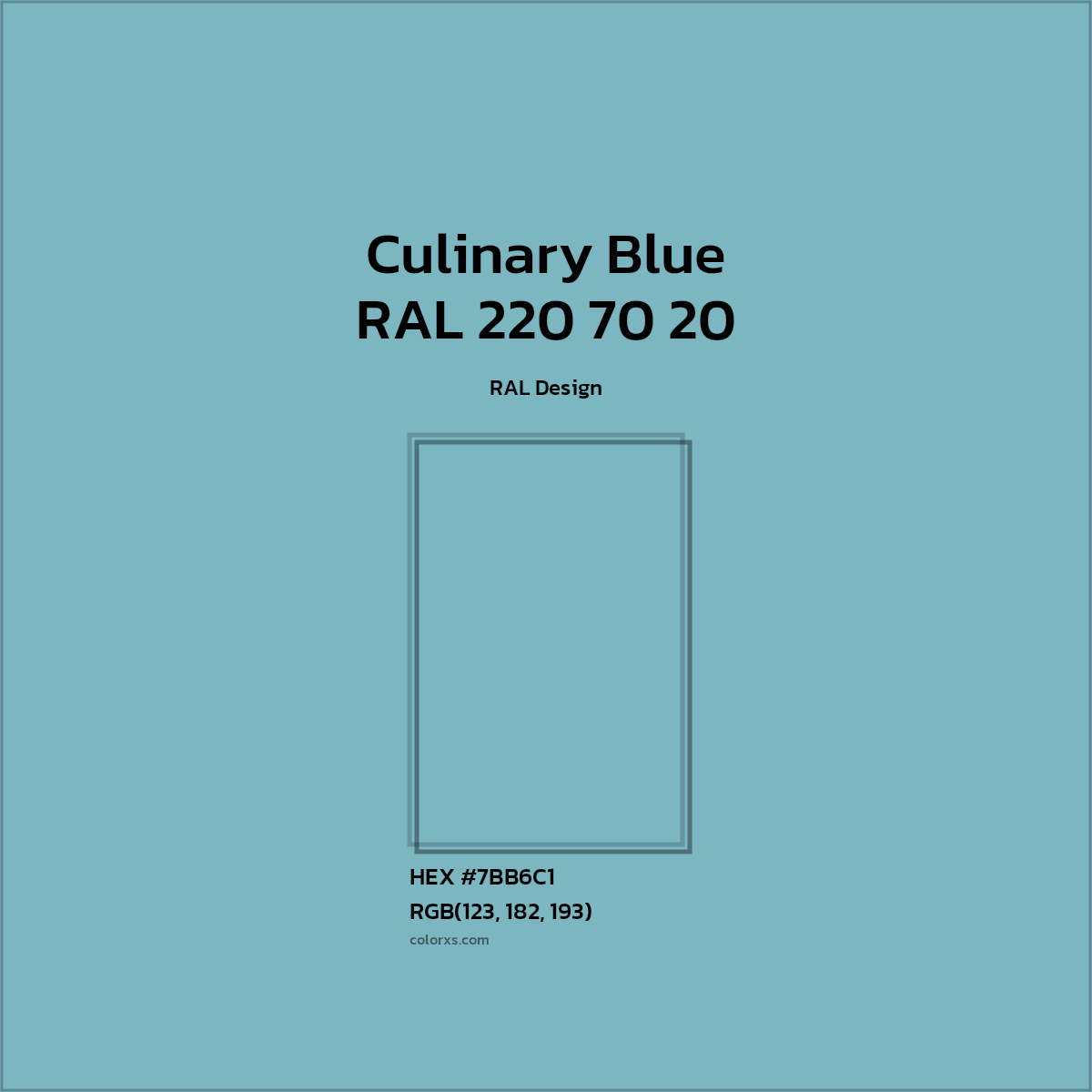 About RAL 220 70 20 - Culinary Blue Color - Color codes, similar colors ...