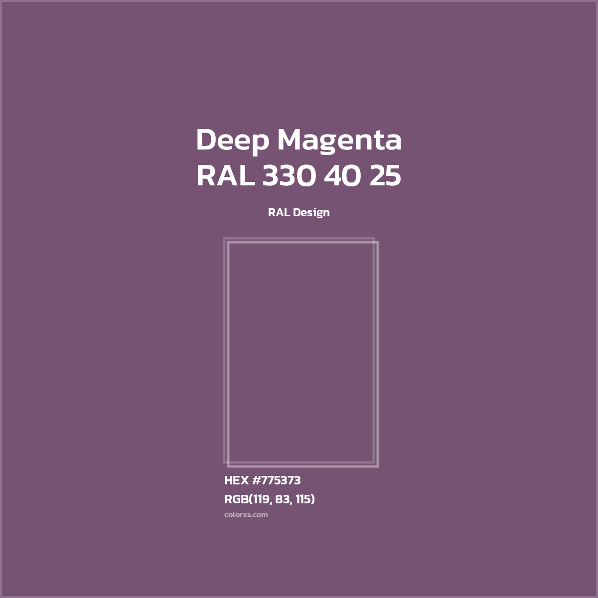 RAL 330 40 25 - Deep Magenta Complementary or Opposite Color Name and ...