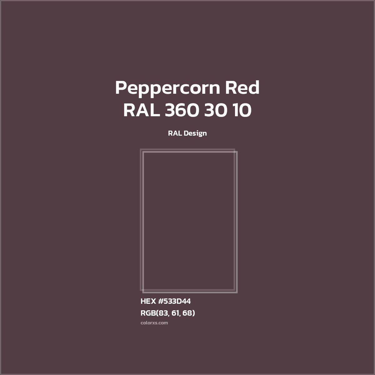 About RAL 360 30 10 - Peppercorn Red Color - Color codes, similar ...