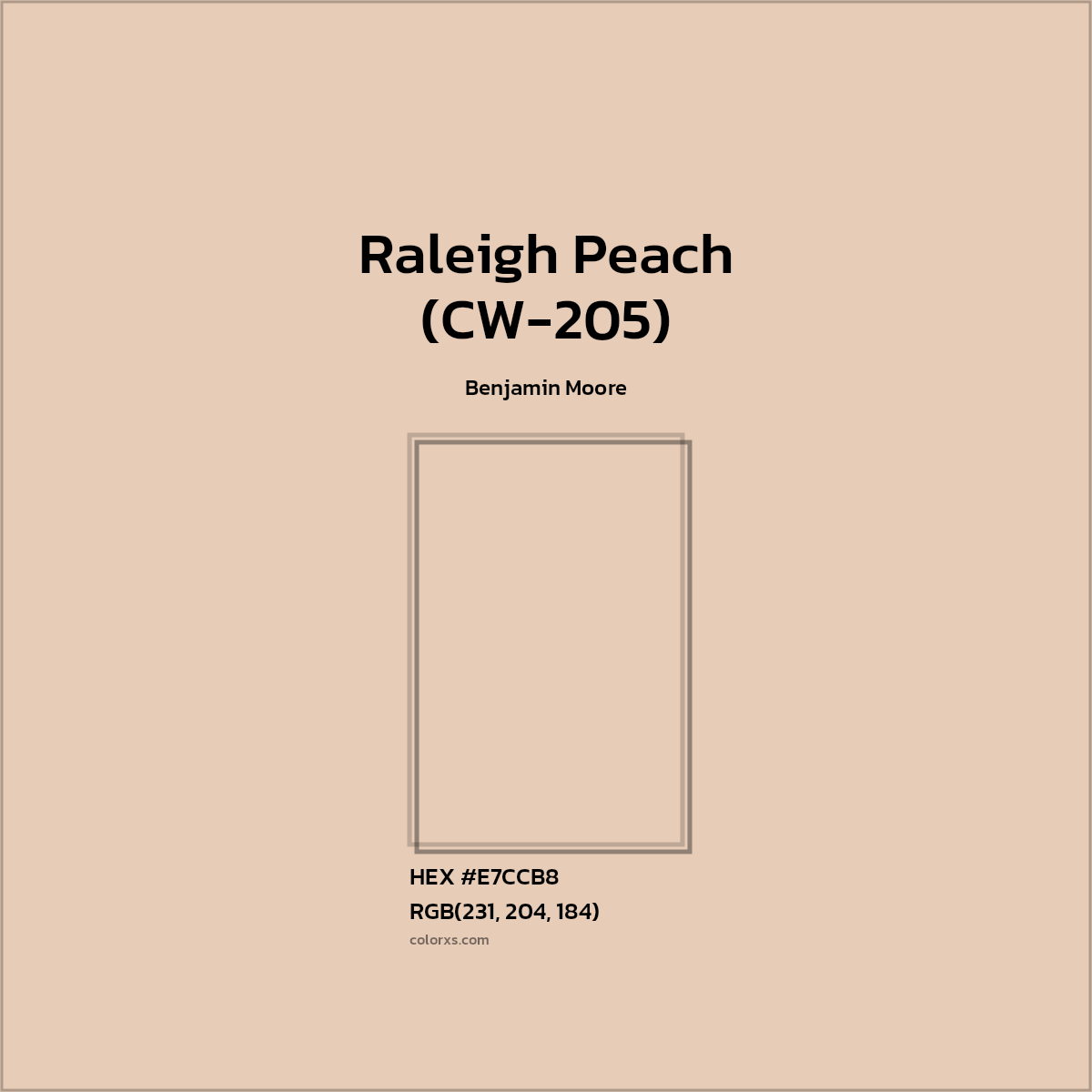 Benjamin Moore Raleigh Peach (CW-205) Paint - color codes, matching ...