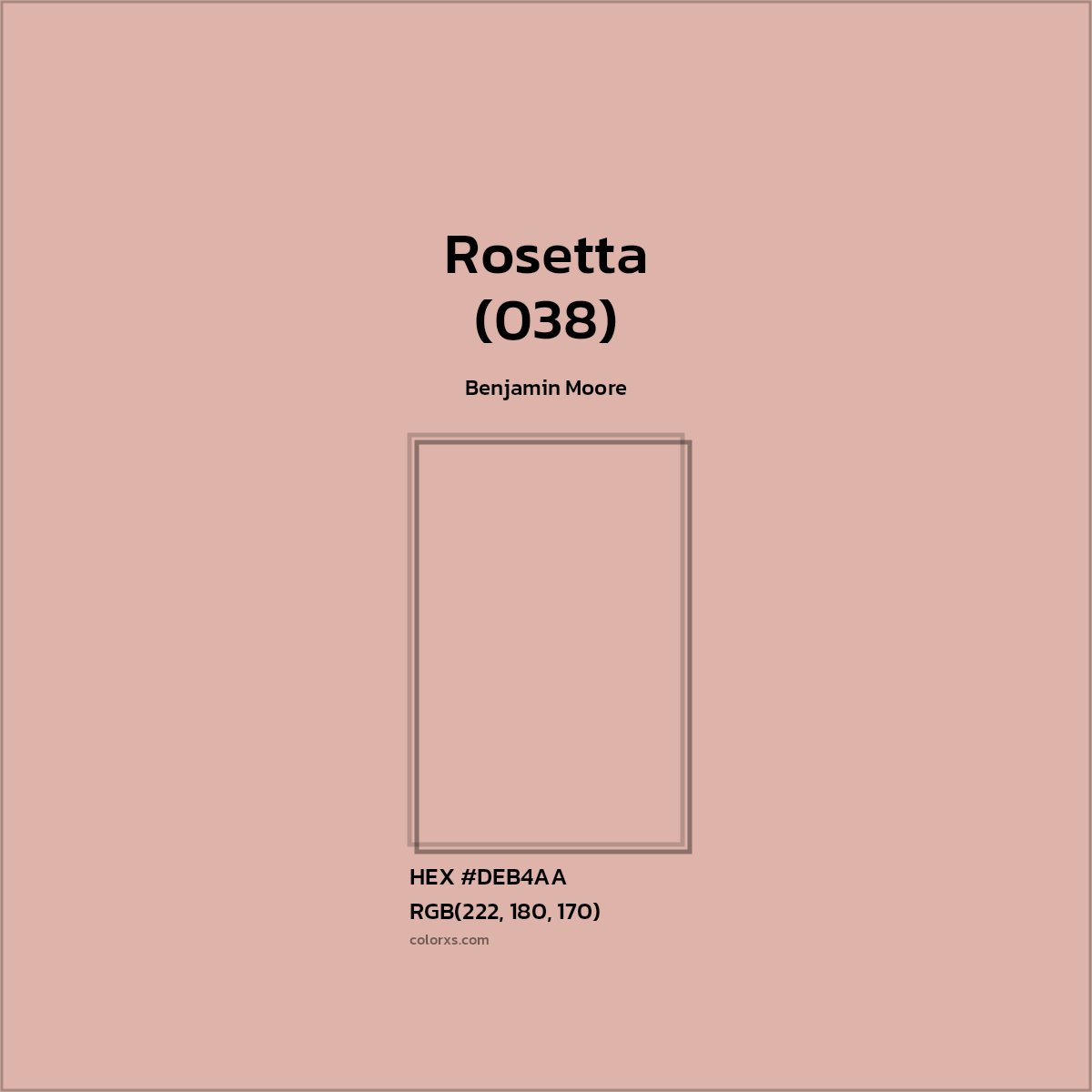 Rosetta (038) Complementary or Opposite Color Name and Code (#DEB4AA ...