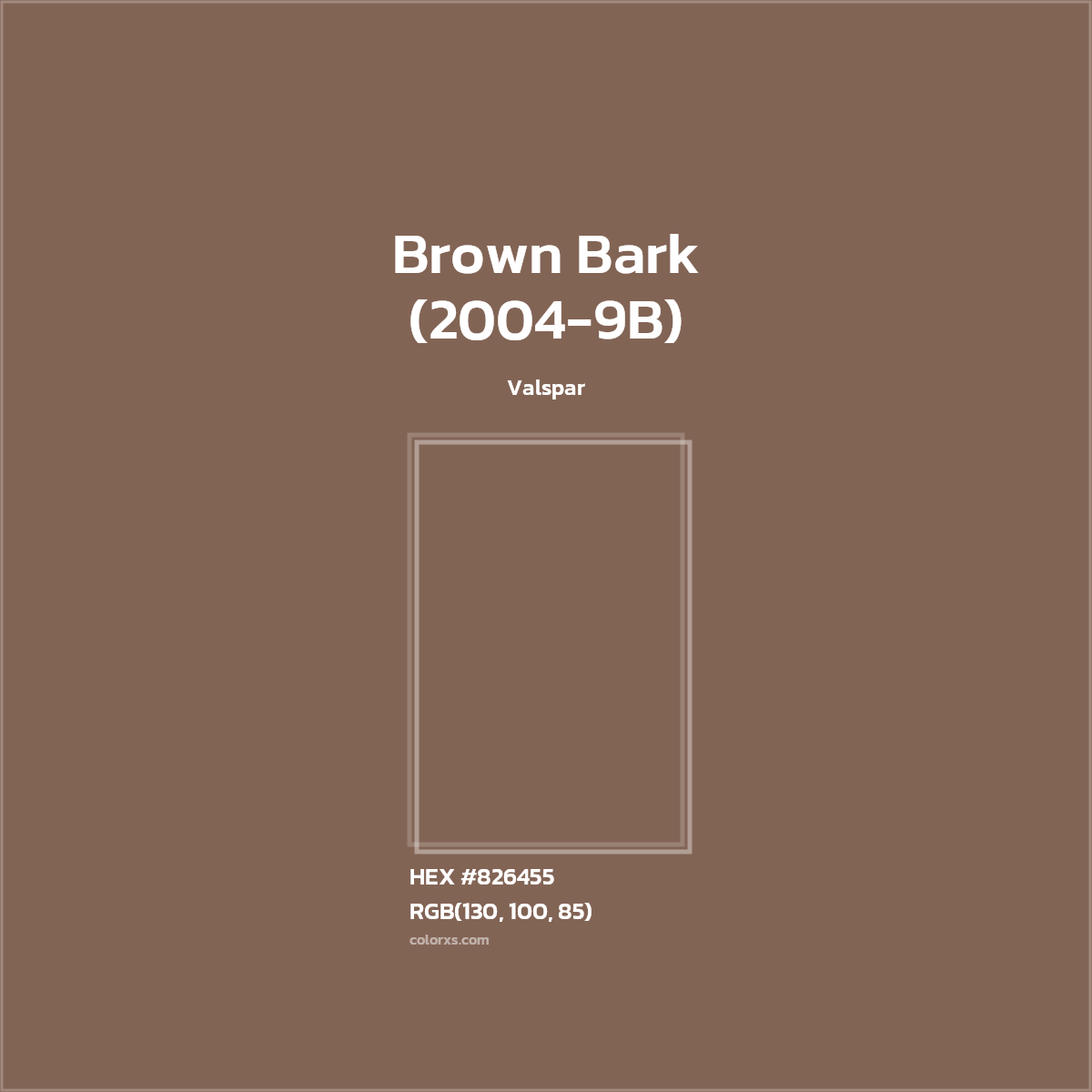 Valspar Brown Bark (2004-9B) Paint - color codes, matching paints and ...