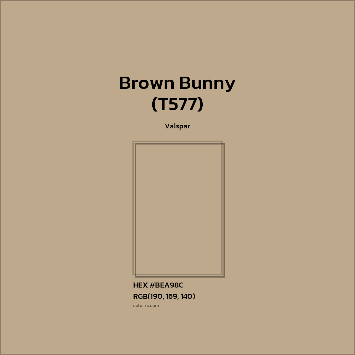 Valspar Brown Bunny (T577) Paint color codes, similar paints and colors ...