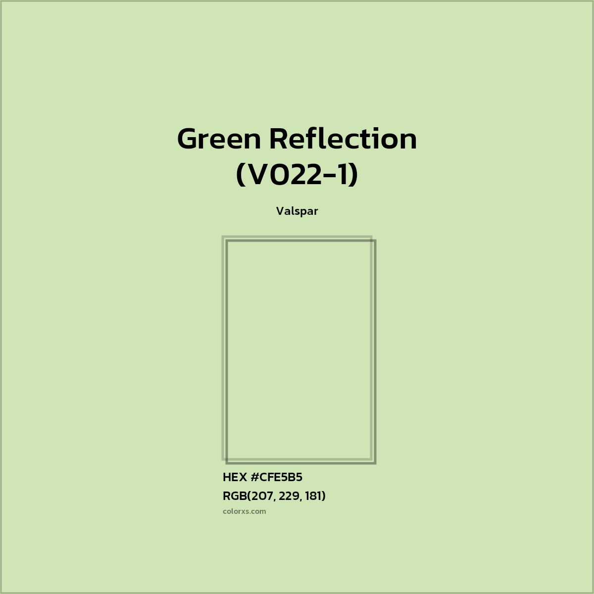 Valspar Green Reflection (V022-1) Paint color codes, similar paints and ...