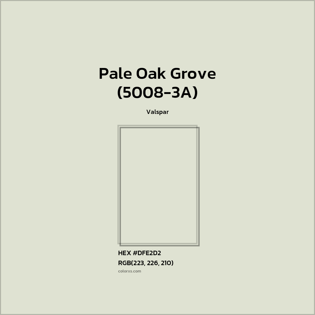 Valspar Pale Oak Grove (5008-3A) Paint color codes, similar paints and ...