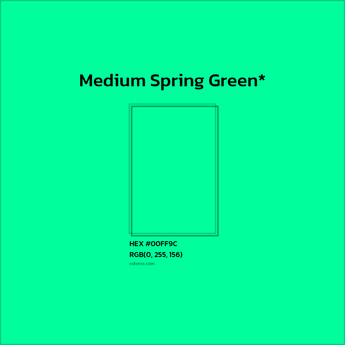 HEX #00FF9C color code, matching color name and palettes - colorxs.com