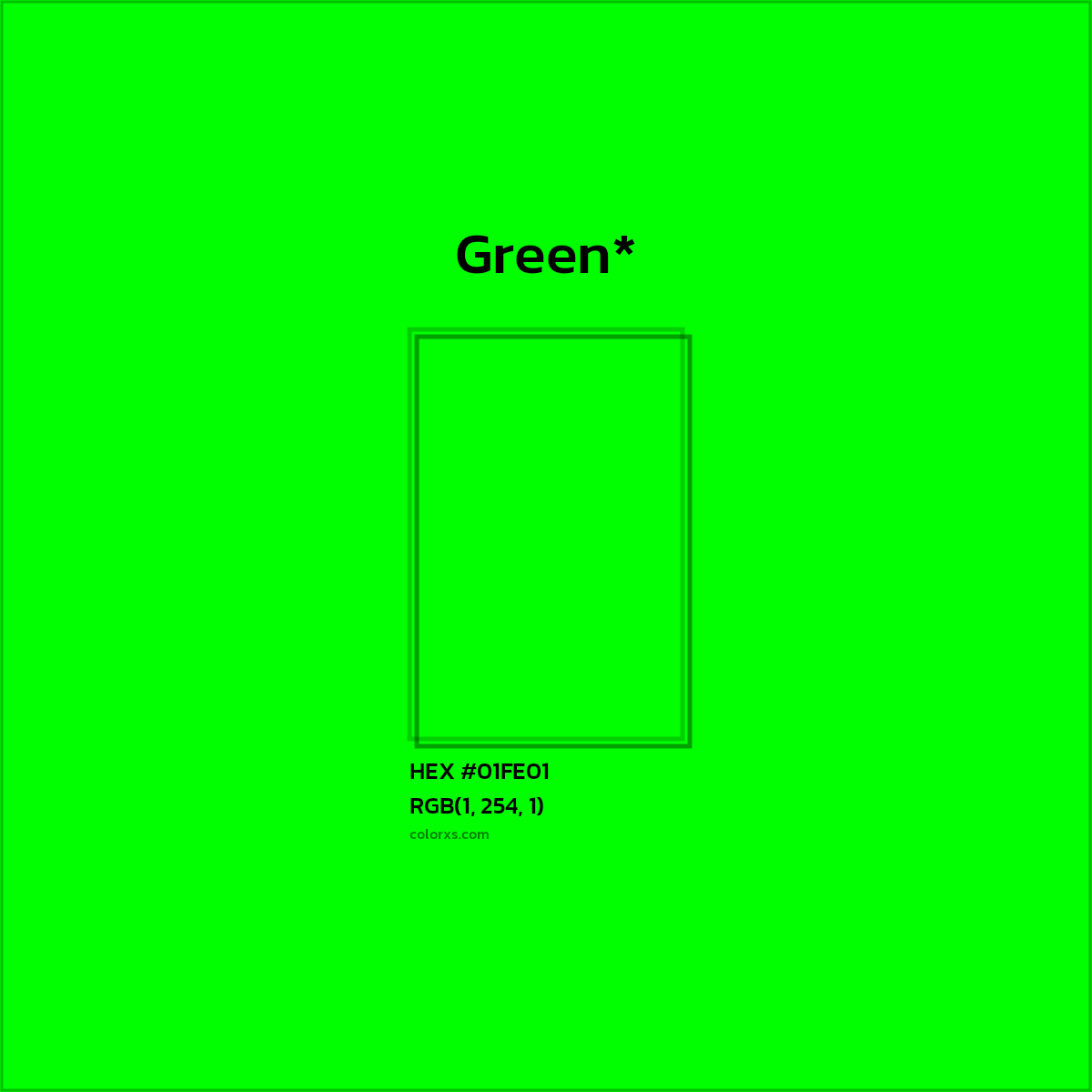 HEX #01FE01 color name, color code and palettes - colorxs.com