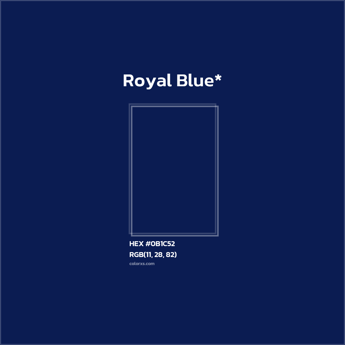 Royal Blue Color Code