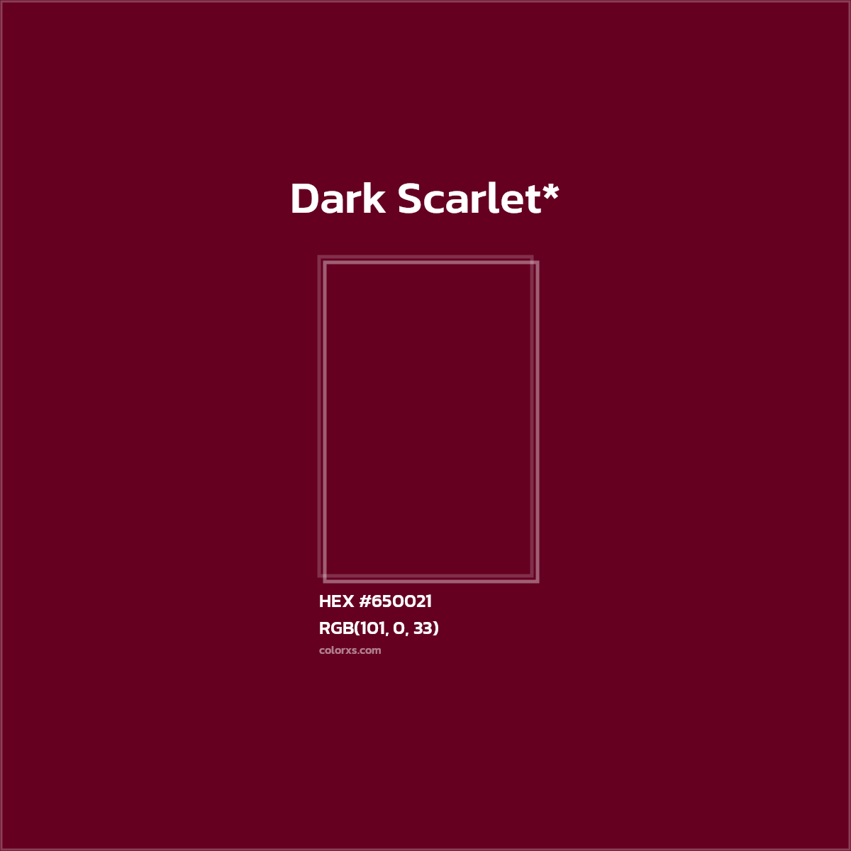 Dark Scarlet Color