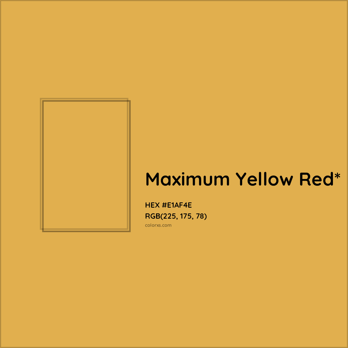 HEX #E1AF4E color name, color code and palettes - colorxs.com