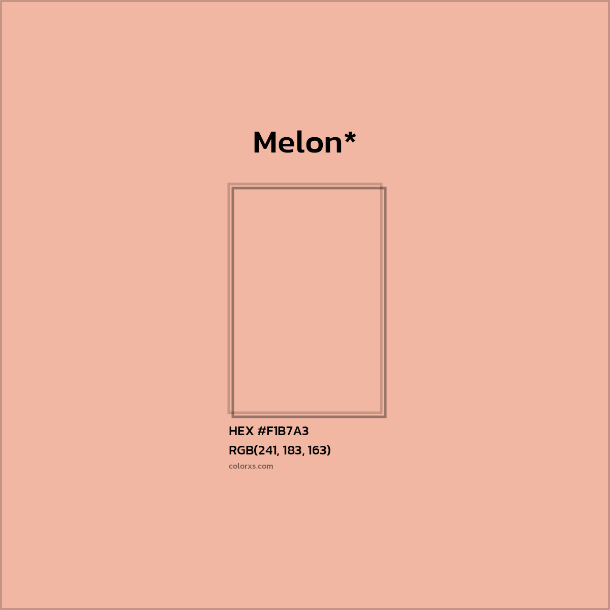 HEX #F1B7A3 color code, matching color name and palettes - colorxs.com